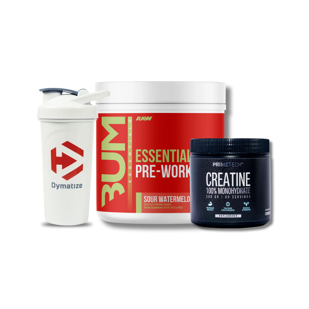CBUM ESSENTIAL PRE ENTRENO 30 SERV + CREATINA MONOHIDRATO 300 GR "PRIM ...